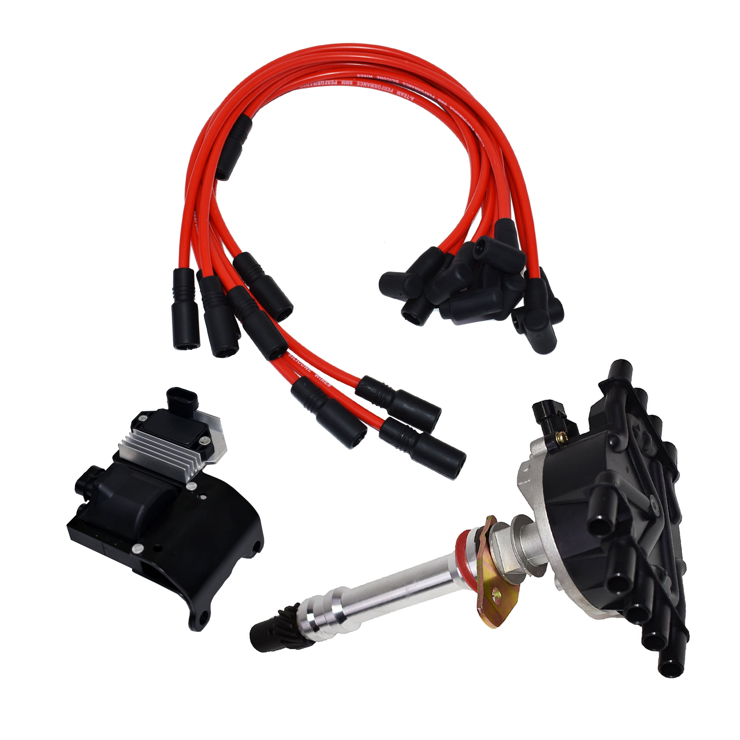 A-Team Performance Complete Spark Plug & Distributor Kit Compatible ...