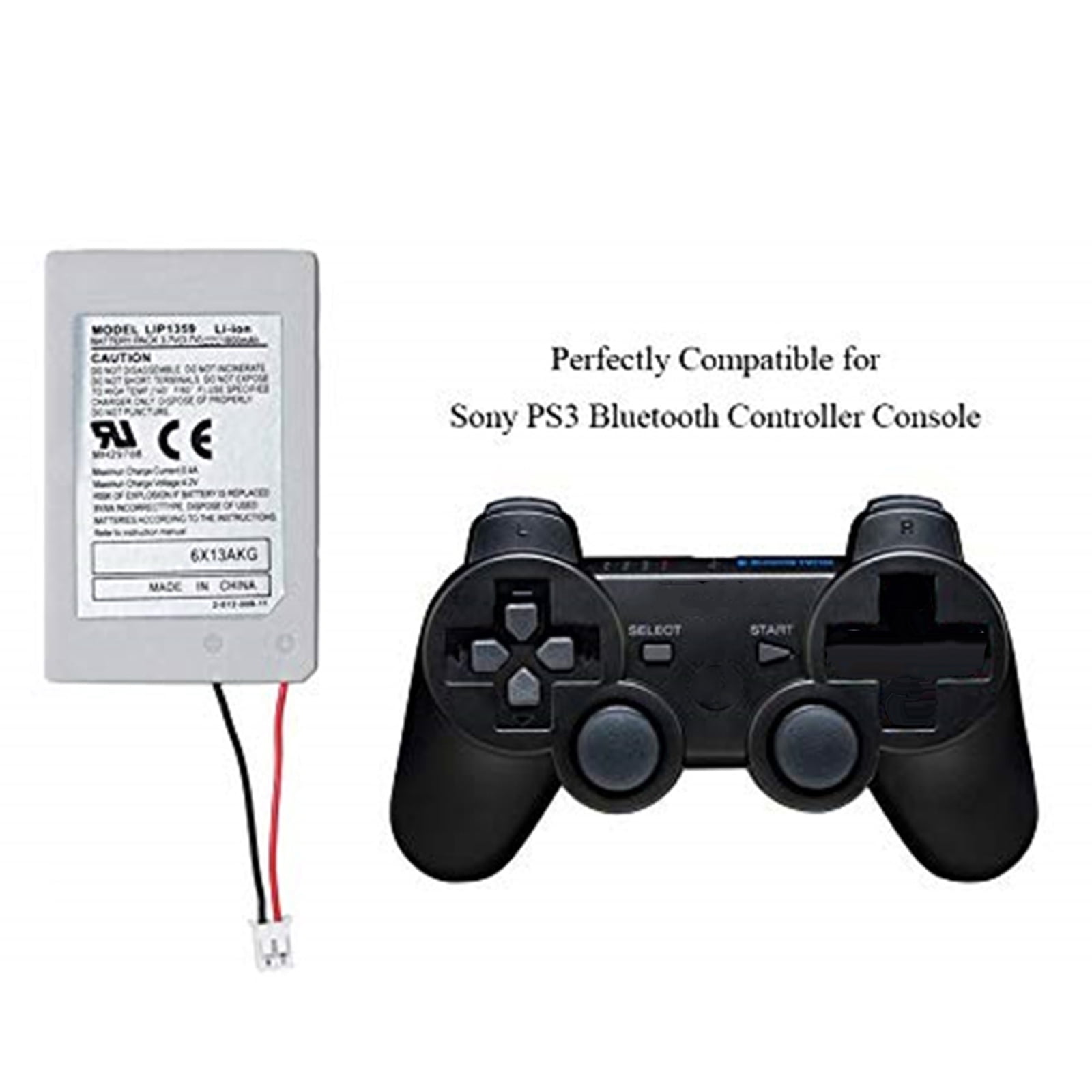 Buy TONKBEEY Wireless Controller 3.7V 1800mAh Battery for PS3 Bluetooth ...