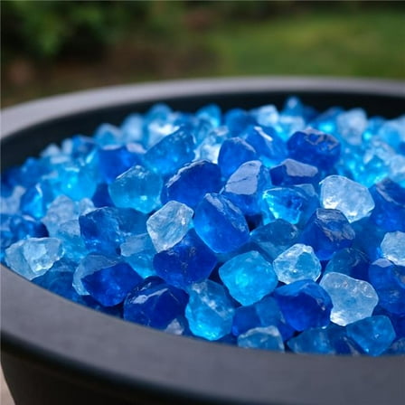 HomeRoots 479097 Red Round Reflective Fire Pit Glass - Walmart.com