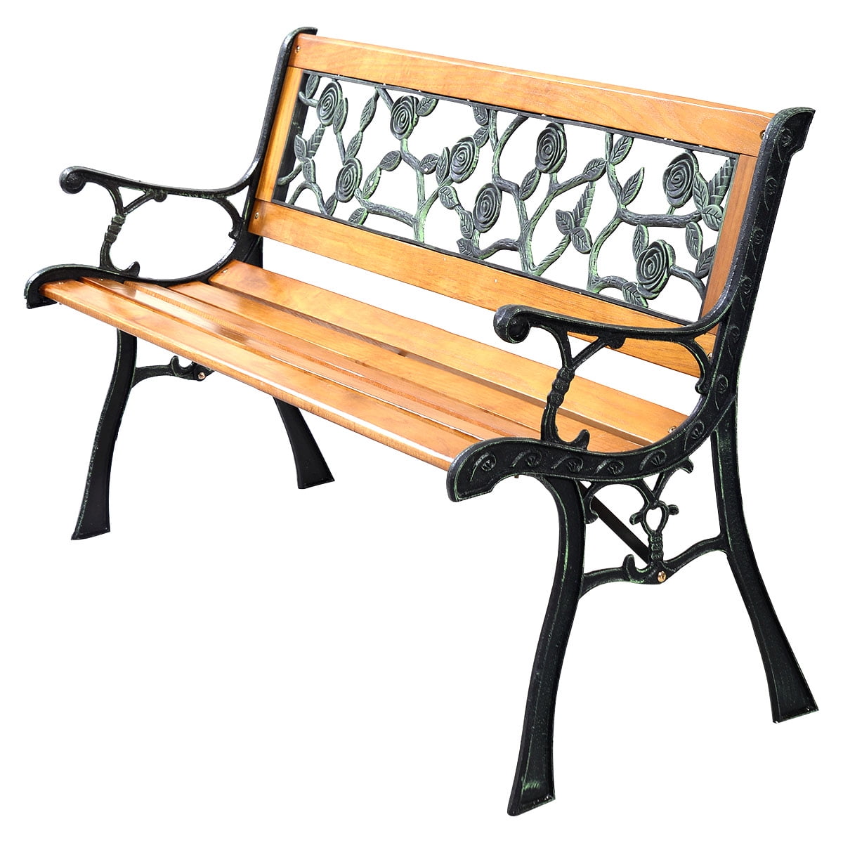 Click here for Patiojoy Topbuy Garden Iron Bench Porch Path Hardw... prices