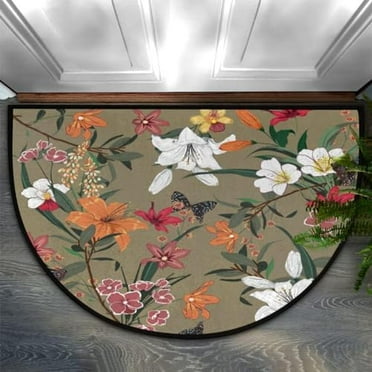 Flower Door Mat, Made of Durable TPR, Home Décor - Measures 19 3/4 ...