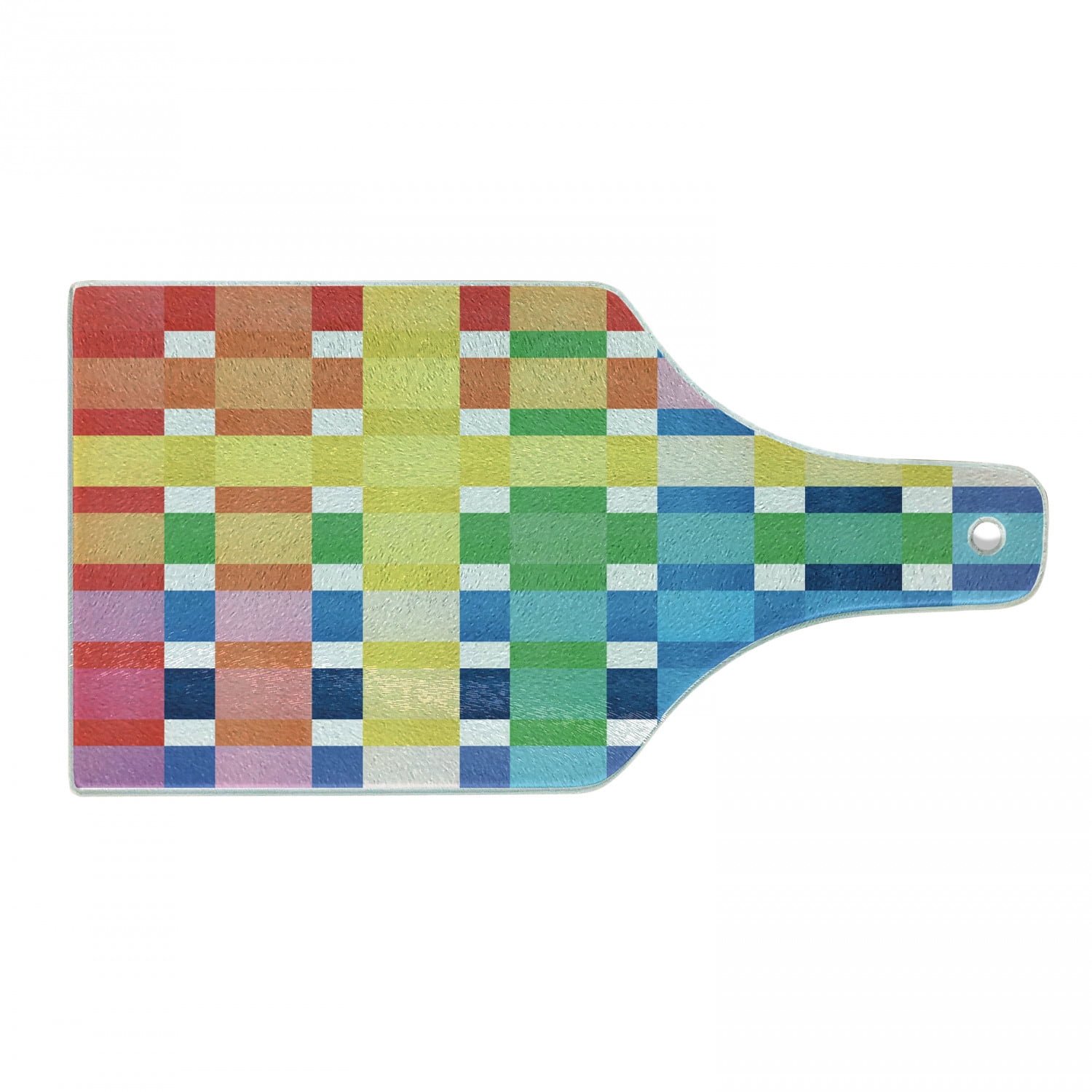 Checkered Cutting Board, Rainbow Colors Contiguous Big and Small ...