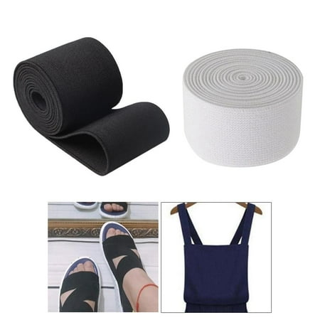 2 Rolls Of Rubber Band For Sewing, 40mm 16 Meters, Elastic Flat Rubber ...