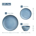Sango Frill Reactive Stoneware Dinnerware Set, 12-Piece, Blue - Walmart.com