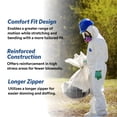 400 Protective Disposable Suit with Respirator Fit Hood, Durable ...