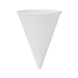 Cone Water Cups Cold, Paper, 4oz, White, 200/Pack - Walmart.com