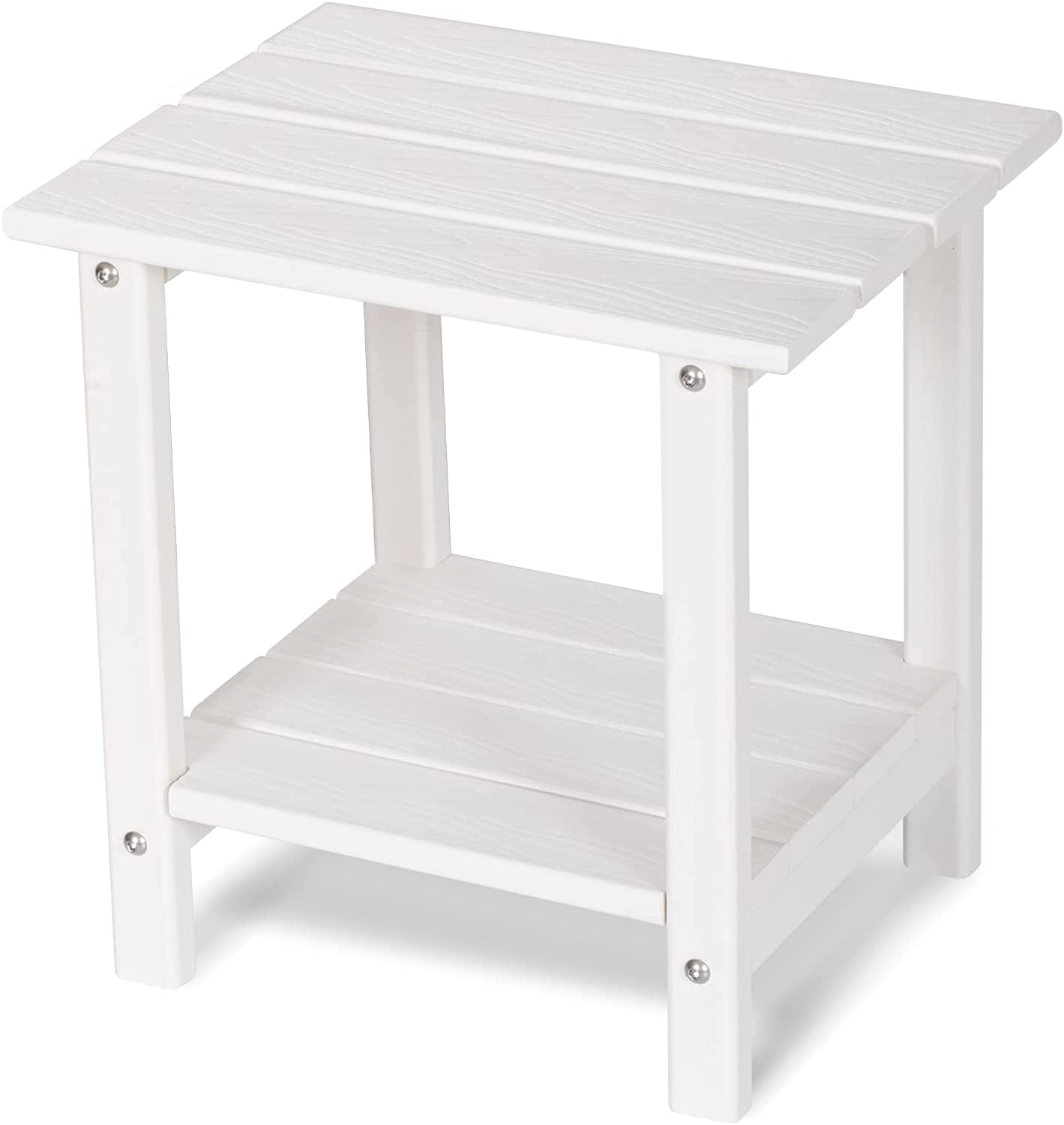 Nalone 2 -Tier Outdoor Side Table HDPE Adirondack Table Patio Side ...