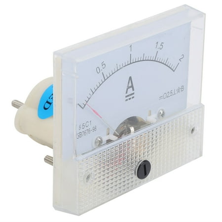 Pointer Type Ammeter, 0~2A Current Panel Meter, ABS Panel Ammeter For ...