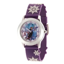 Disney Frozen 2 Elsa Girls' Stainless Steel Time Teacher Watch, 1-Pack ...