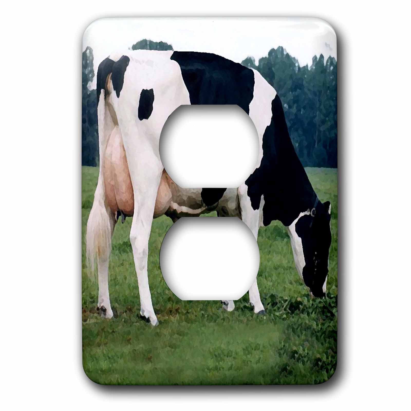 Holstein Cow 2 plug outlet cover lsp-623-6 - Walmart.com