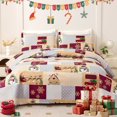 Jessy Home Christmas Quilt Set Twin Size Rustic Holiday Bedding Set ...