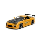 1993 Mazda RX-7 "HKS Power" Yellow with Carbon Hood "JDM Tuners" Series ...