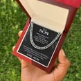 To My Son Cuban Chain, Necklace From Mom, Mother To Son Birthday Gift ...