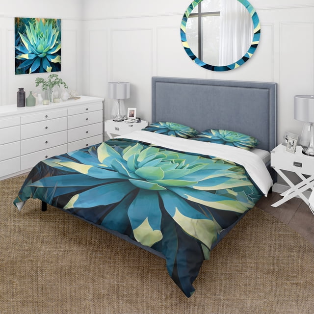 Designart « Majestueuses Succulentes Vert Agave II » Ensemble de ...