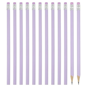 Uxcell Round Pencils, 24 Pack HB Graphite Pencils with Eraser Wood ...