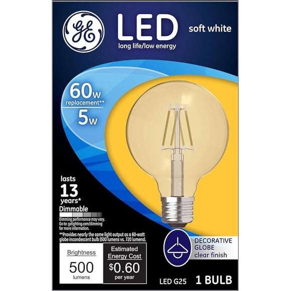 Clear Globe G25 60w
