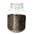 Mainstays Lock Lid Glass Jar 67 Ounce Air-Tight Kitchen Storage ...