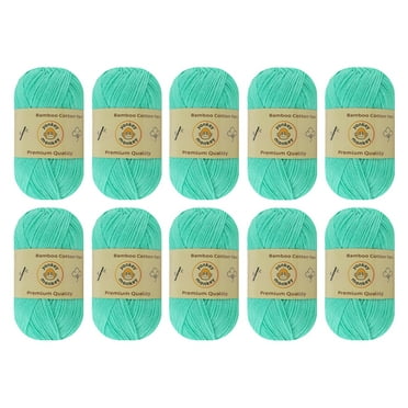 10-Pack Yonkey Monkey Skein Tencel Yarn - 70% Bamboo, 30% Cotton (Light ...