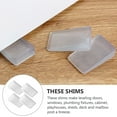BESTYASH White PVC Furniture Shims for Home Leveling, , Non- , and ...