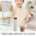 UPOUART 15Pcs Sturdy White Paper Craft Tubes for Painting Drawing and ...