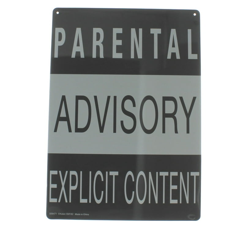 Parental Advisory Sign