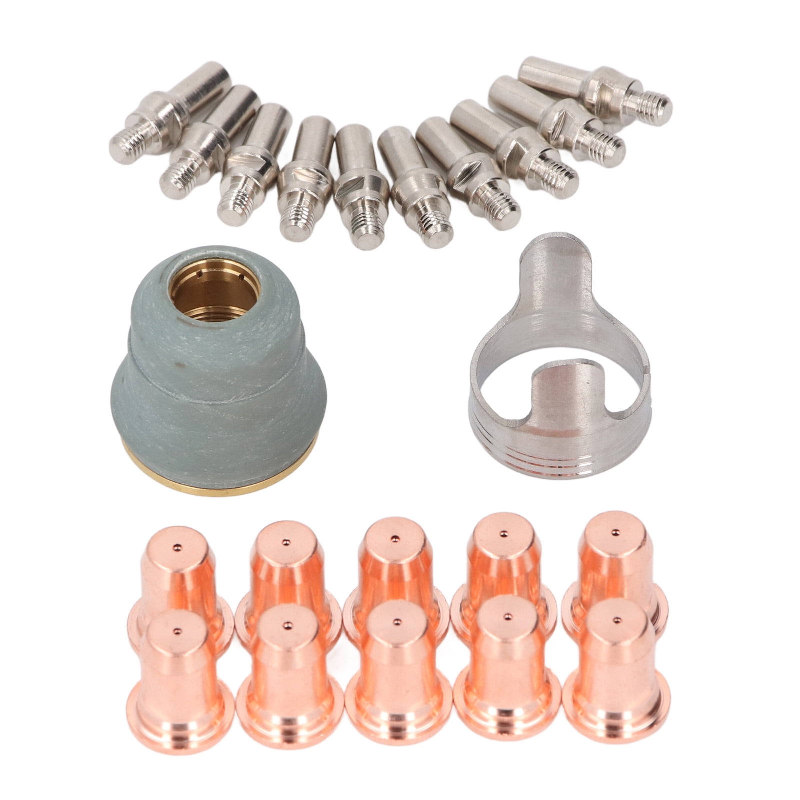 Plasma Cutter Electrode Tip Kit, Brass Plasma Cutting Torch Electrode ...