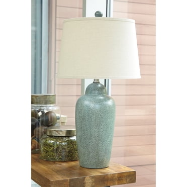 Simple Designs Oval Bowling Pin Base Ceramic Table Lamp - Walmart.com