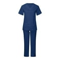 Atogsazn Scrubs For Women Set Short Sleeved V Neck Top And Pants