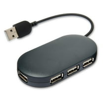 onn. Portable 4-Port USB Hub with USB 2.0 Ports - Walmart.com