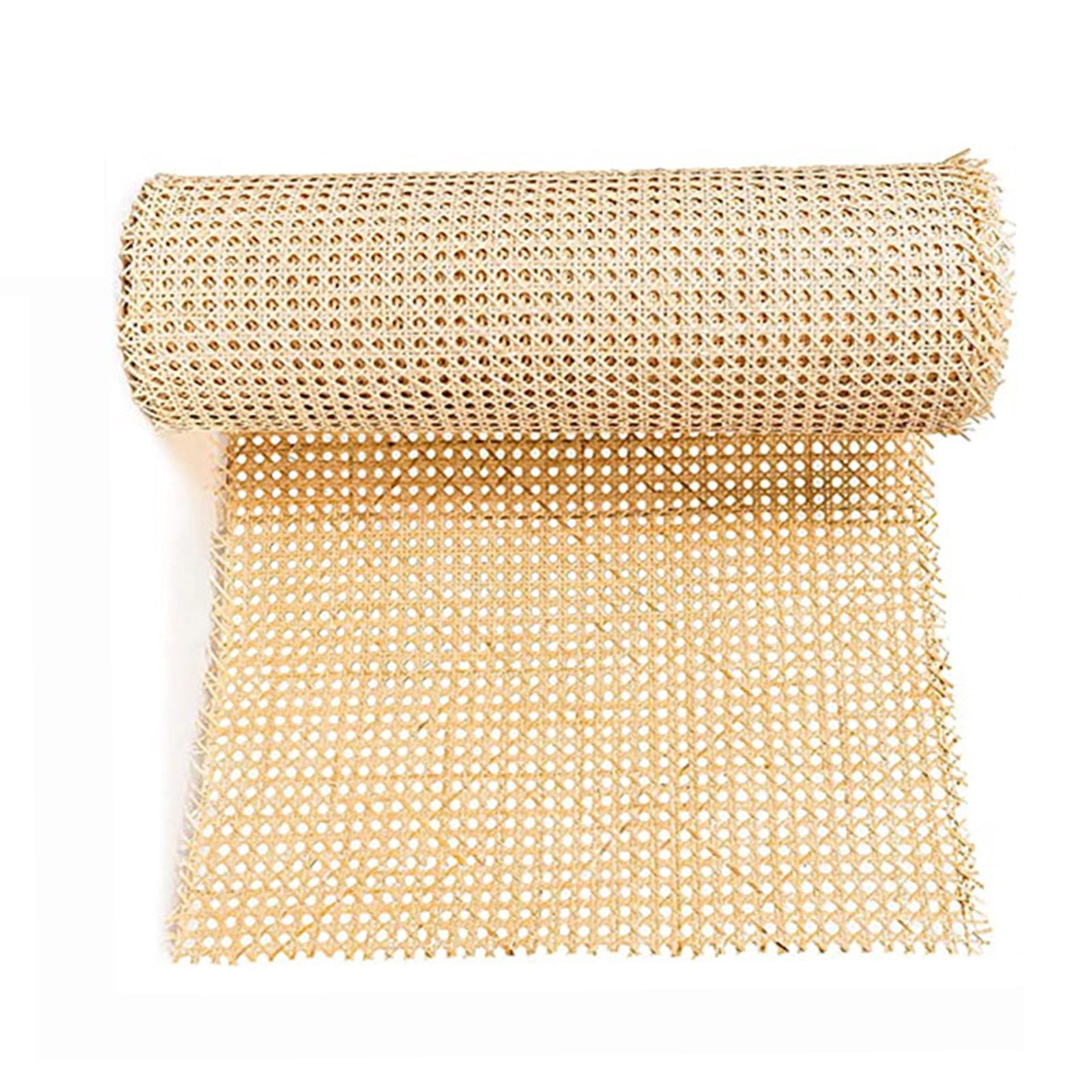 Rattan Mesh Roll Sheet Webbing Caning Material Wicker Cane Strap Woven Open Mesh Cane Sheet for Chairs Kit Multi size options Square Mesh Radio Weave Cane Mesh Walmart
