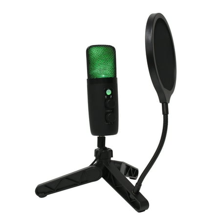 Walmeck Desktop Microphone Set Cardioid PC Mic Condenser Microphone for ...