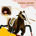 Qaba Kids Spring Rocking Horse for Kids, Dark Brown Horse - Walmart.com