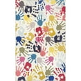 nuLOOM Pinkie Machine Washable Handprint Kids Area Rug, 8' x 10', Multi ...