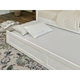 AFI Acadia Wood Twin Size Daybed Frame with Twin Trundle White ...