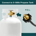 GASPRO 12-Foot Propane Hose Adapter, Compatible with Mr. Heater Buddy ...