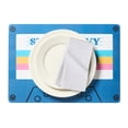 Spring Vibes Stay Groovy Cassette Table Placemat, Beautiful Kitchen ...