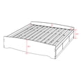 Prepac King Mate's Platform Storage Bed with 6 Drawers, Espresso ...