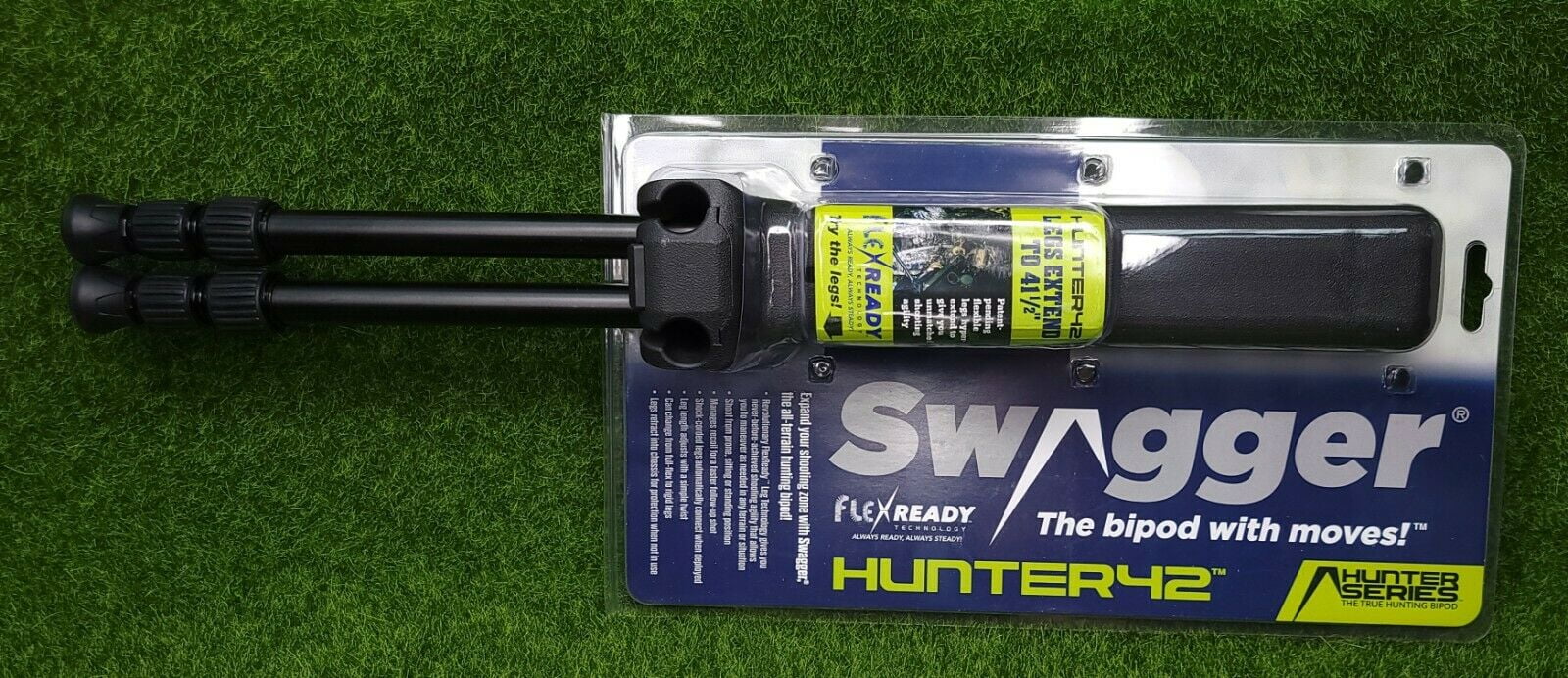 SWAGGER LLC SWAGBPHT42 Hunter Bipod 9.75-41.25" Polymer Black - Walmart.com