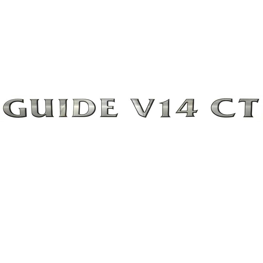 G3 Boat Decal 73405107 | Guide V14 CT 18 3/8 x 1 7/8 Inch Silver Black ...