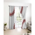 Baseball Sport Blackout Curtains for Bedroom/Living Room, Thermal ...