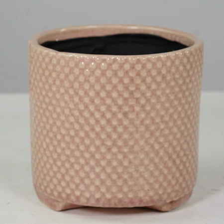 Light Pink Dotted Texture Footed Planter | Walmart Canada