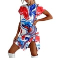 DHFJKG Womens 2 Piece Skirts Set American Flag Print Loose Fit ...