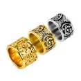 HIJONES Men's Stainless Steel Ring Carved with Chinese Ancient Four ...