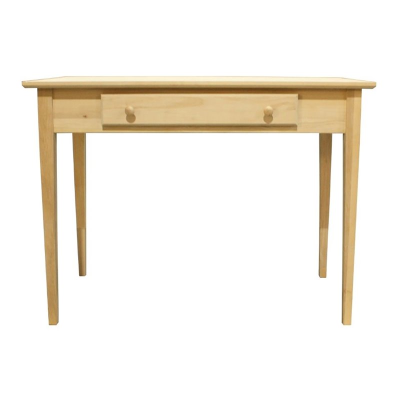 Coder Crossing Traditional Alder Wood Writing Desk in Natural - Walmart.com