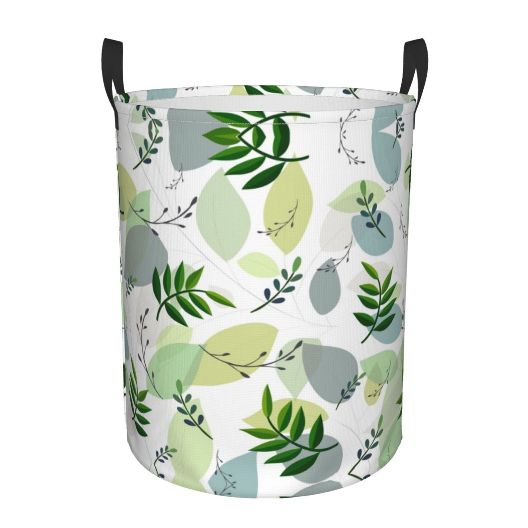ZICANCN Green Leaf Texture Pattern Laundry Basket Organizer , Dirty ...