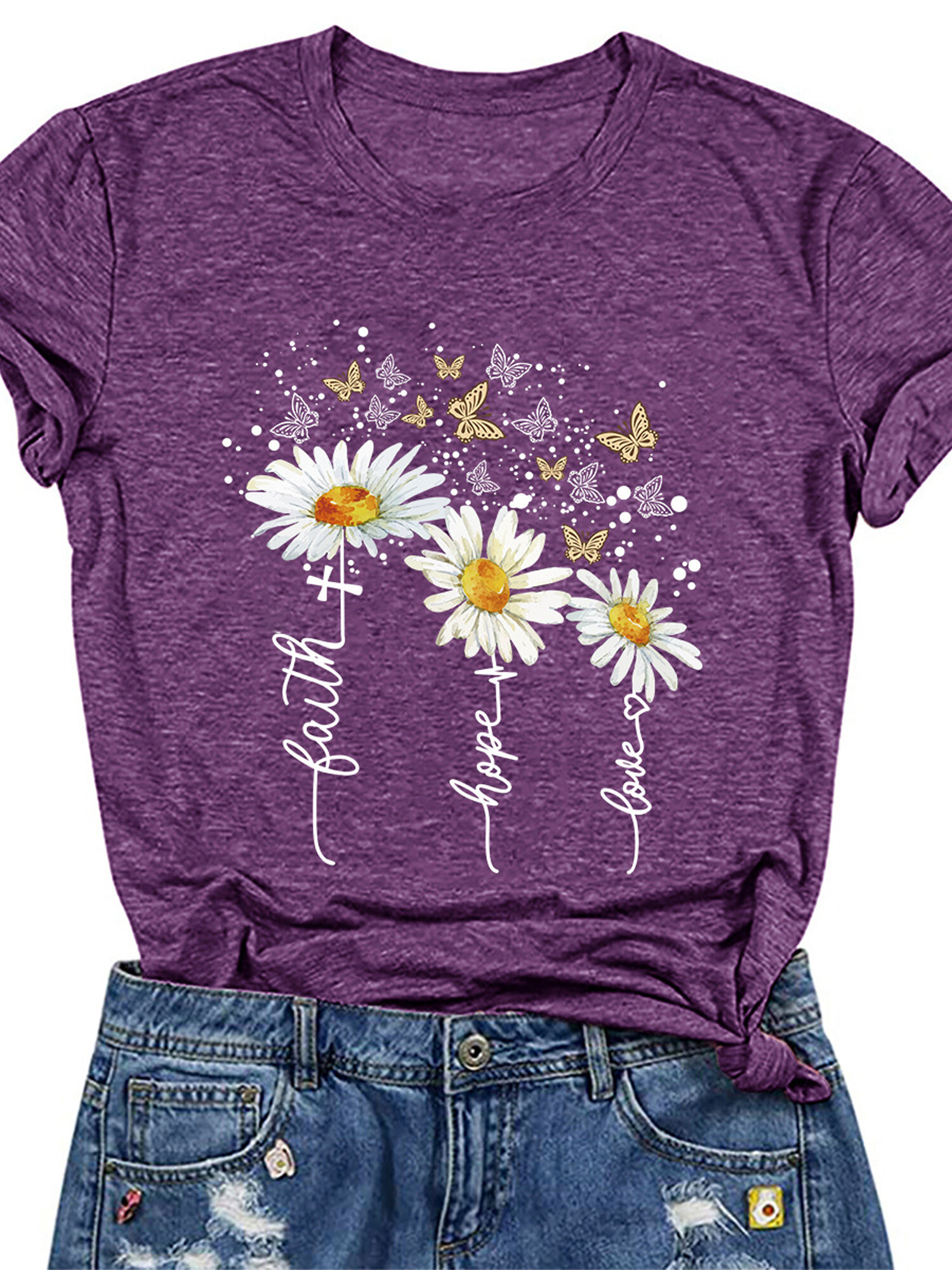 XCHQRTI Be Kind Women Shirt Dandelion Flower Graphic Tshirt ...