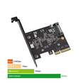 USB-C 3.2 Gen 2x2 PCI-E Gen 3 X4 Type-C Expansion Card 20Gbps ASMedia ...