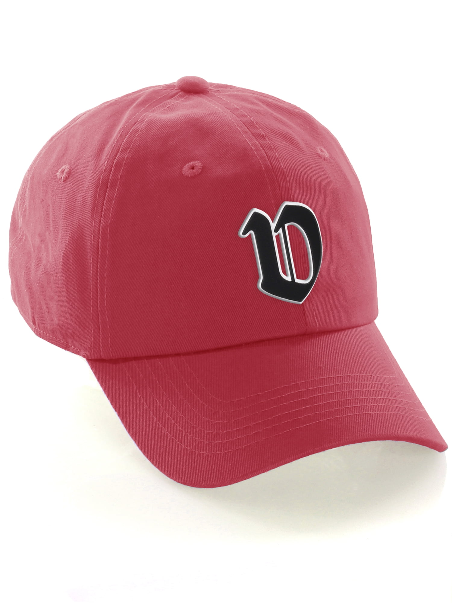 Daxton Old English 3D Alphabet Letters Numbers Initial Baseball Dad Hat ...