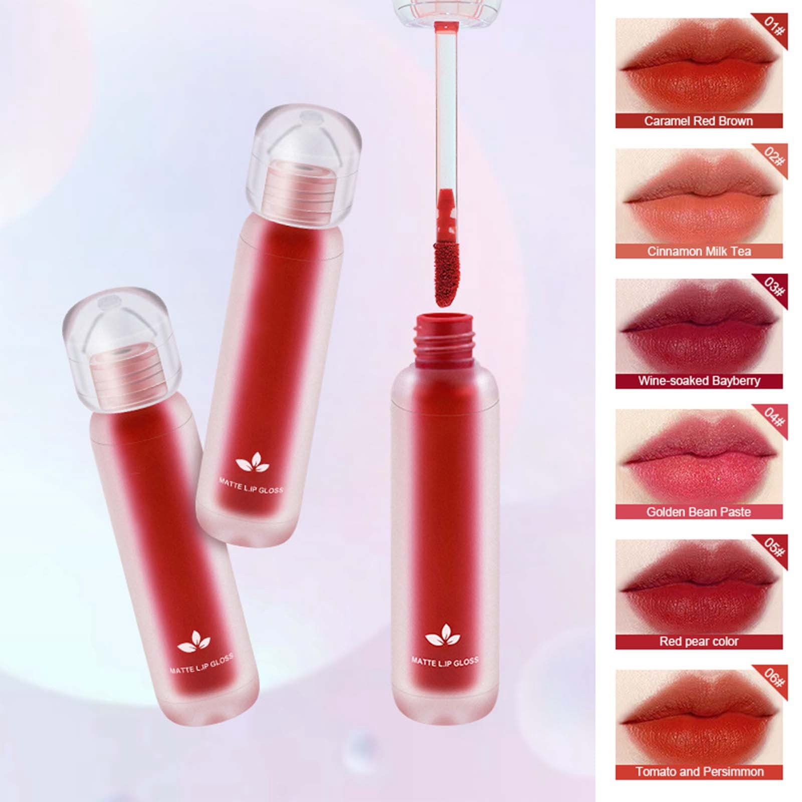 Brillo de labios mate | Barro labial aterciopelado | Glaseado labial de ...