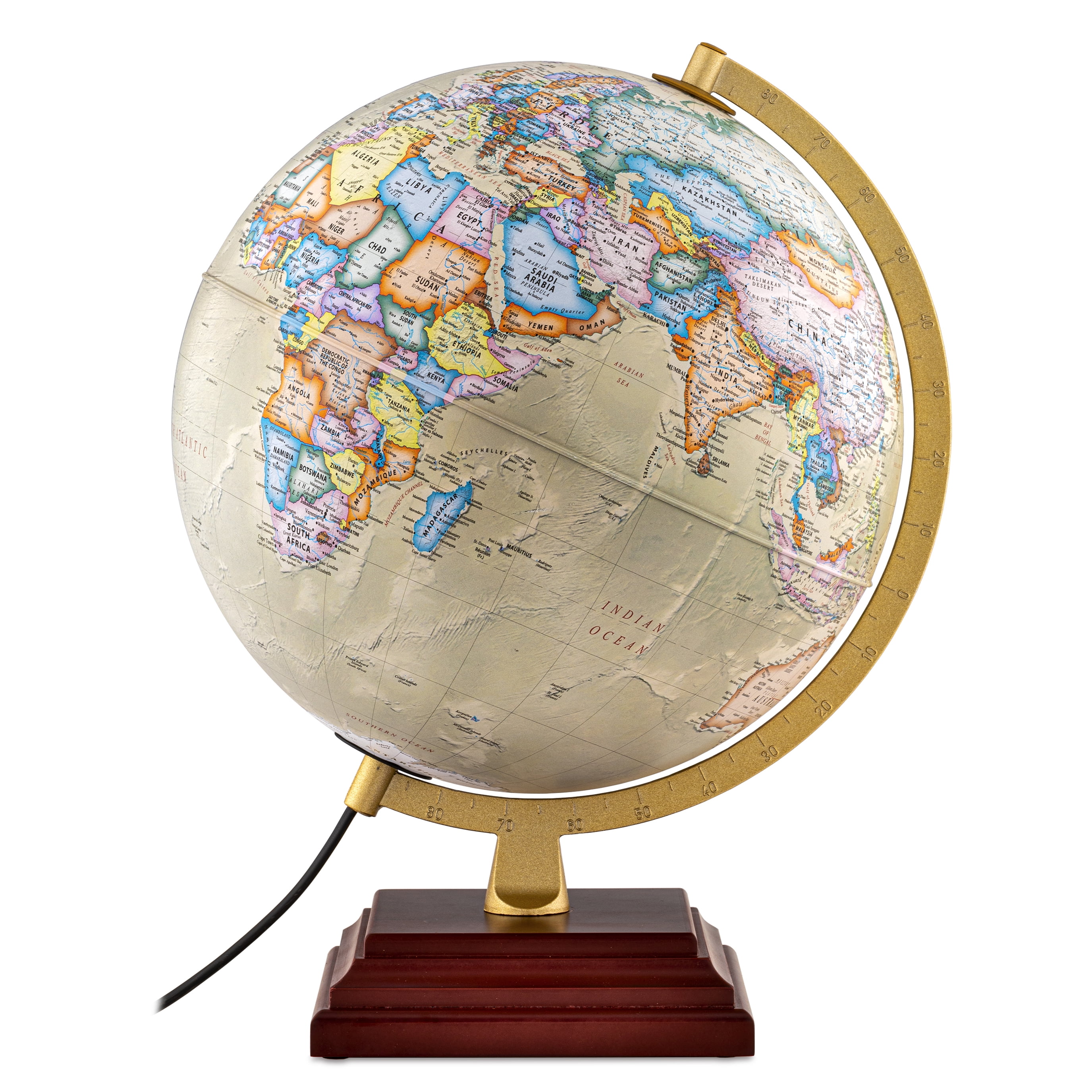 Waypoint Geographic Atlantic II Illuminated Desktop Globe - Walmart.com